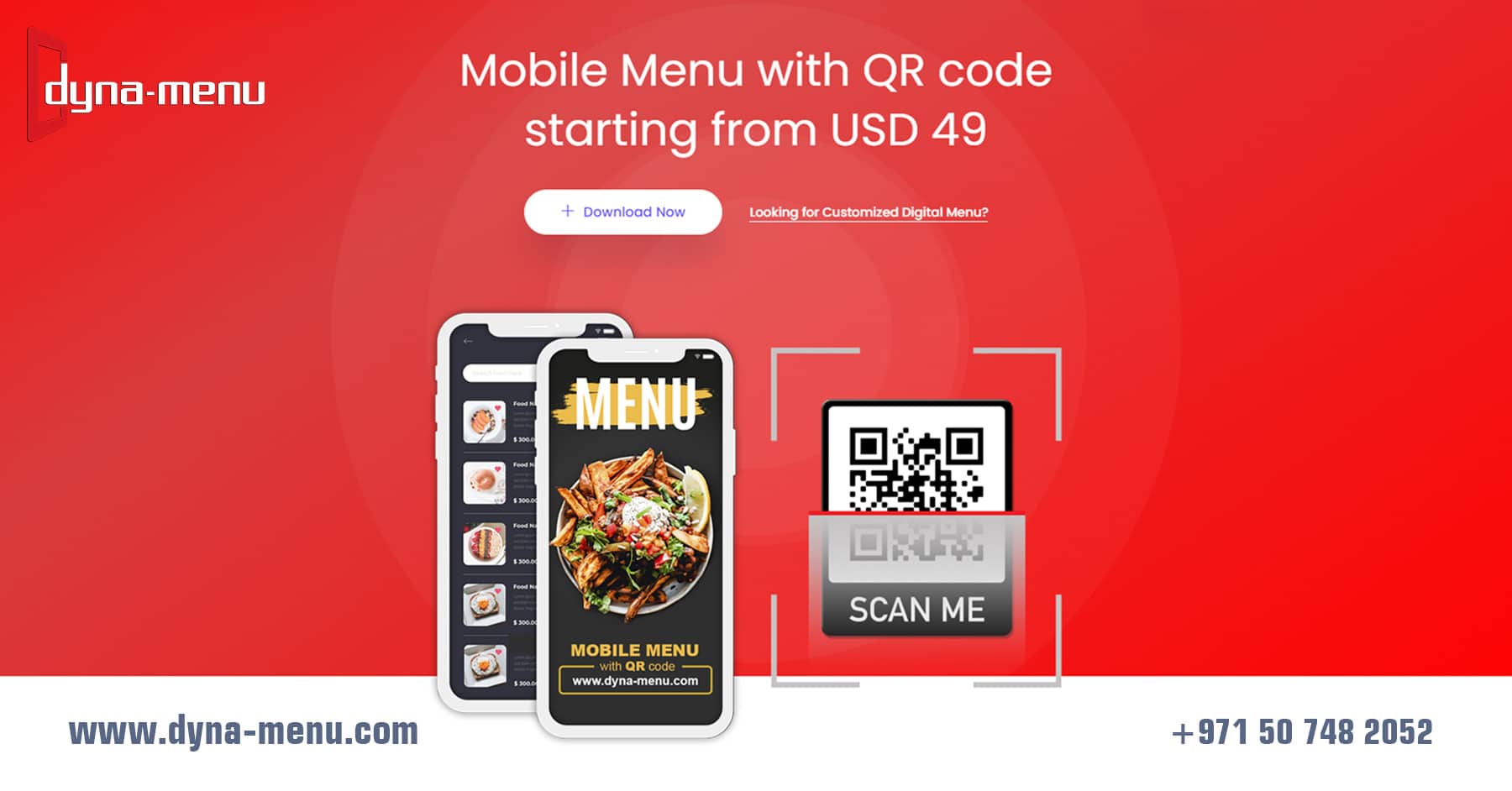 Mobile Menu with QR - dyna-menu